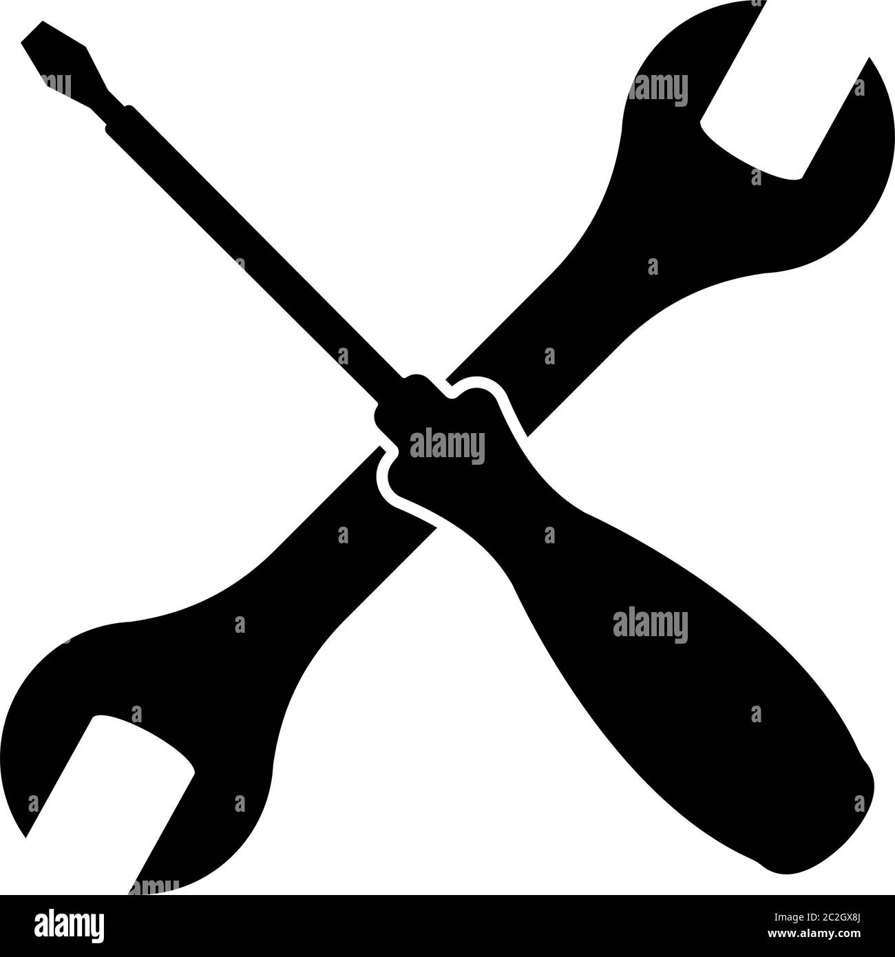 Clé à fourche Banque d'images vectorielles - Alamy