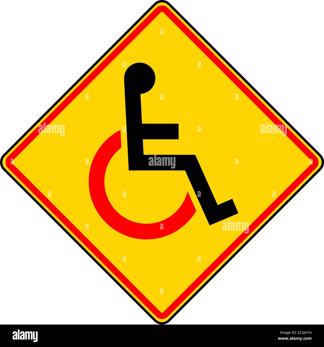 Signalisation handicap Banque d'images vectorielles - Alamy