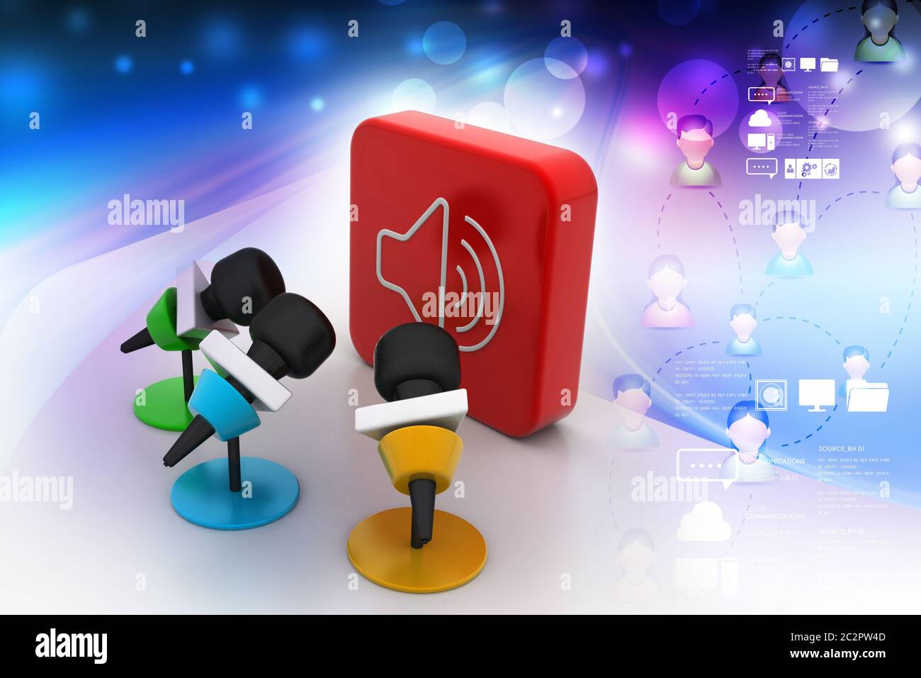 Symbole du microphone Banque de photographies et d’images à haute résolution - Alamy