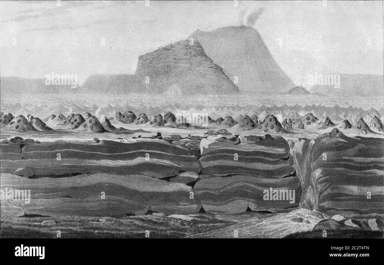 Le volcan Jorullo au Mexique comme exemple d'un cratère de l'époque ...