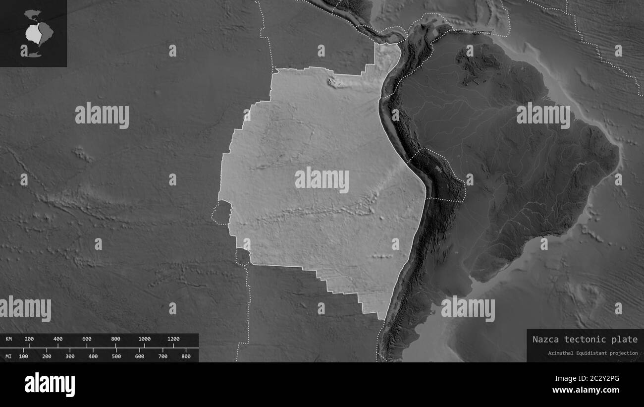 Plaque tectonique de nazca Banque d'images noir et blanc - Alamy