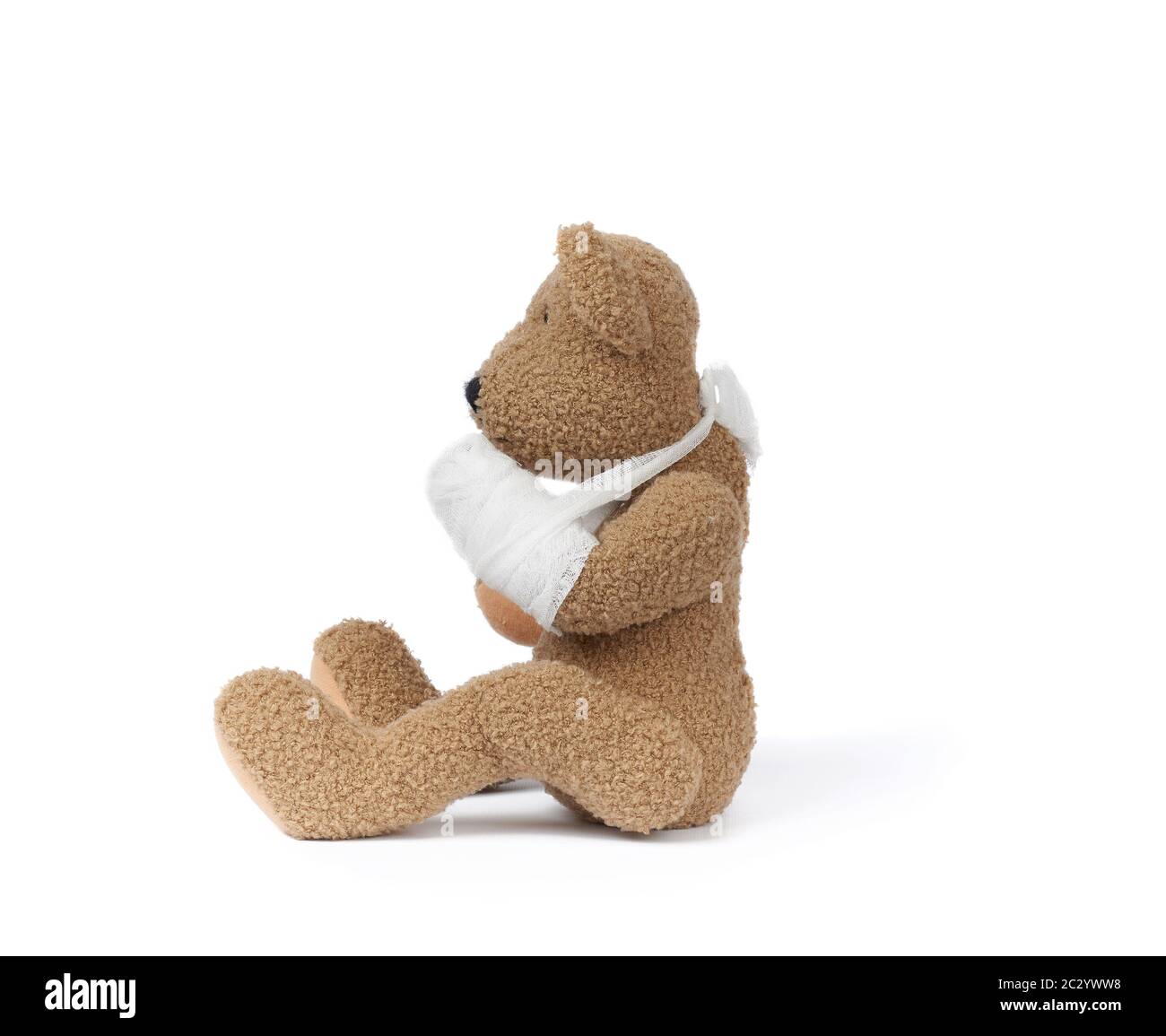 ours brun vintage rigolo nounours avec patte rembobinée avec bandage de ...