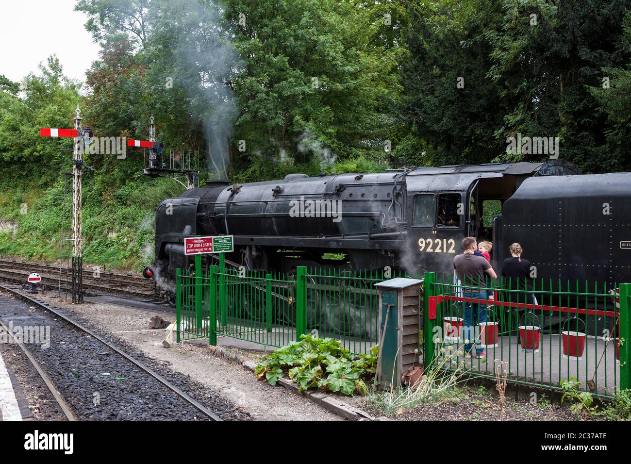 Locomotive 92212 de classe 9f standard Banque de photographies et d ...