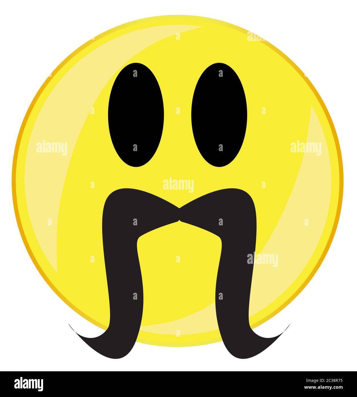 Smiley vector moustache Banque d'images détourées - Alamy