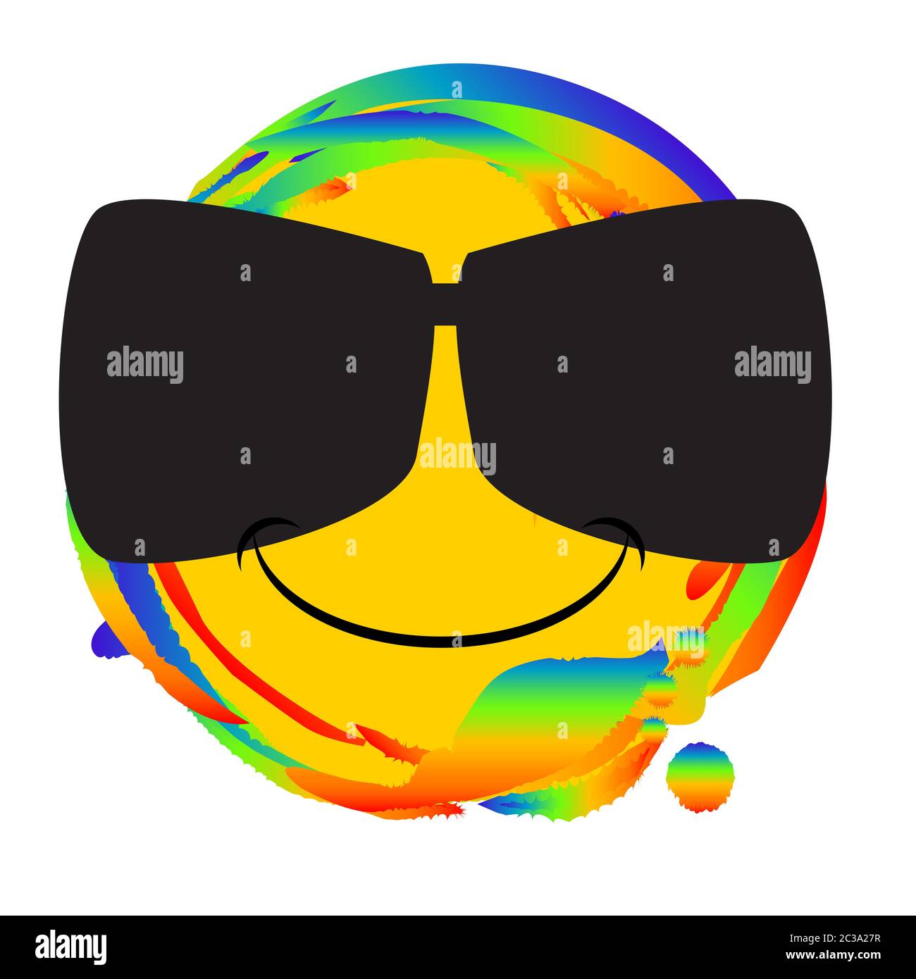 Lunettes de soleil emoji Banque de photographies et d’images à haute ...