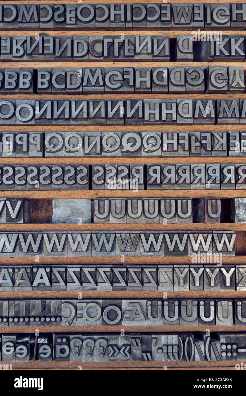 Impression typographique Banque de photographies et d’images à haute ...