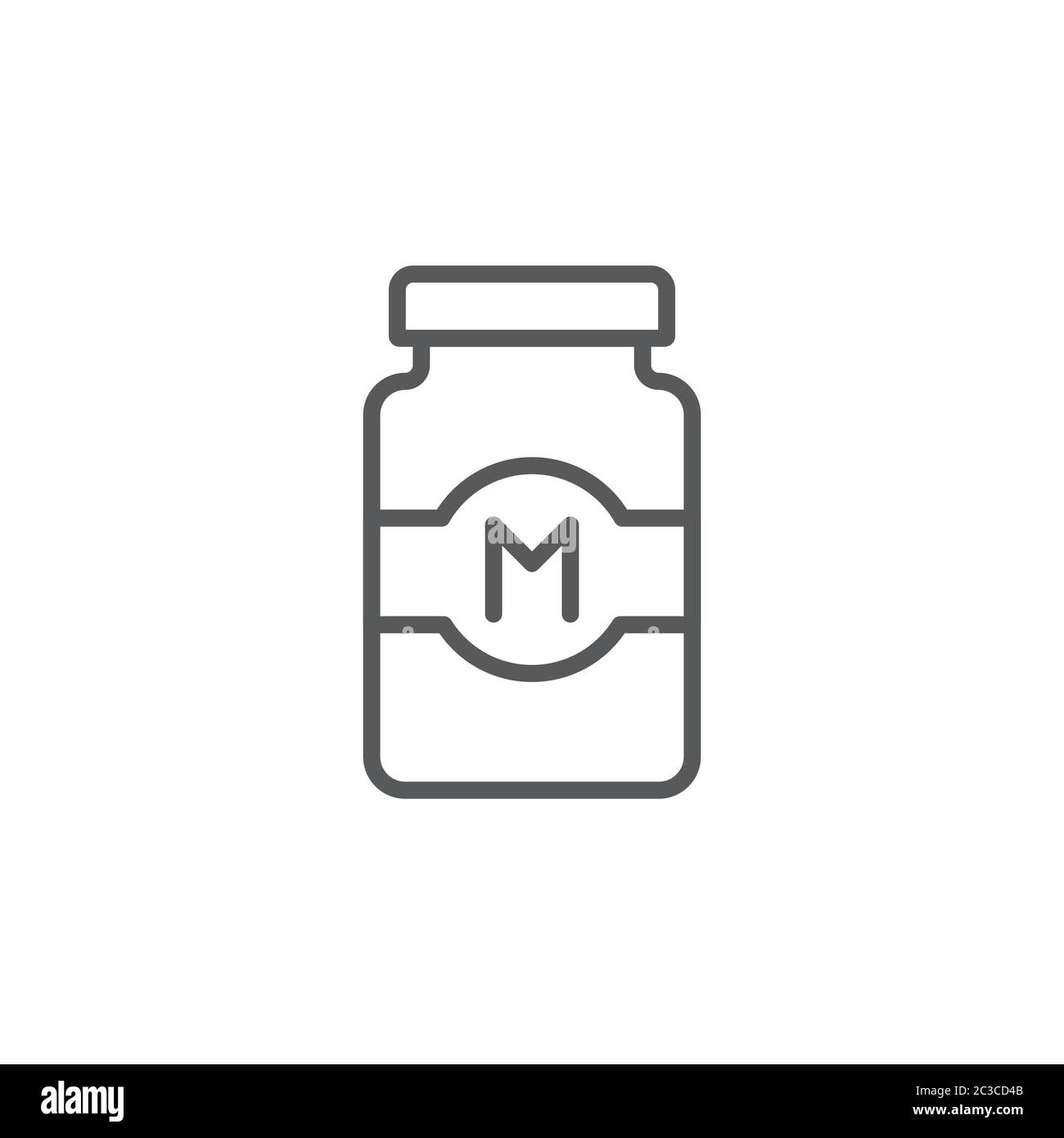 Mayonnaise jar mayo Banque d'images vectorielles - Alamy