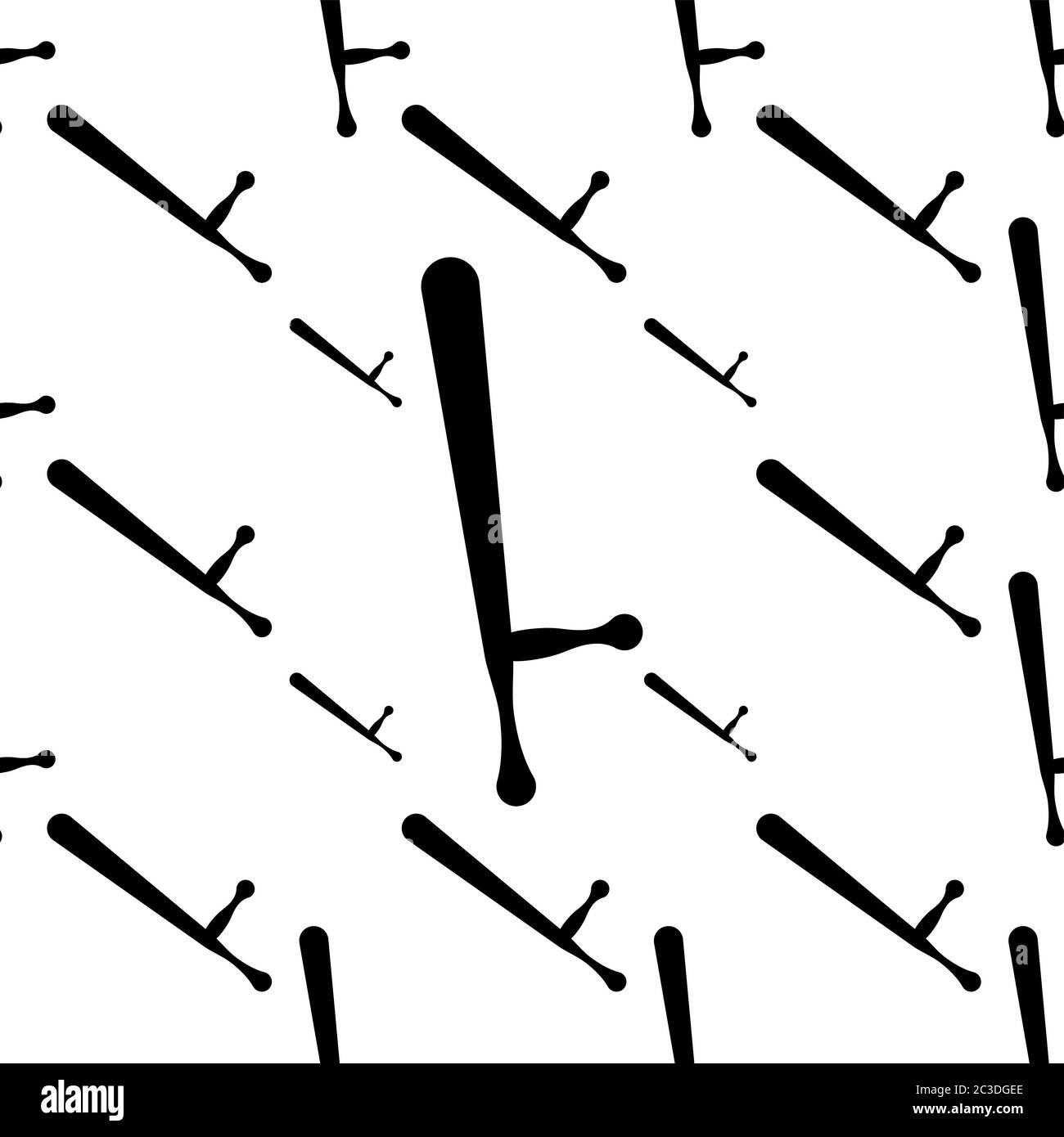 Matraque policier silhouette Banque d'images vectorielles - Alamy