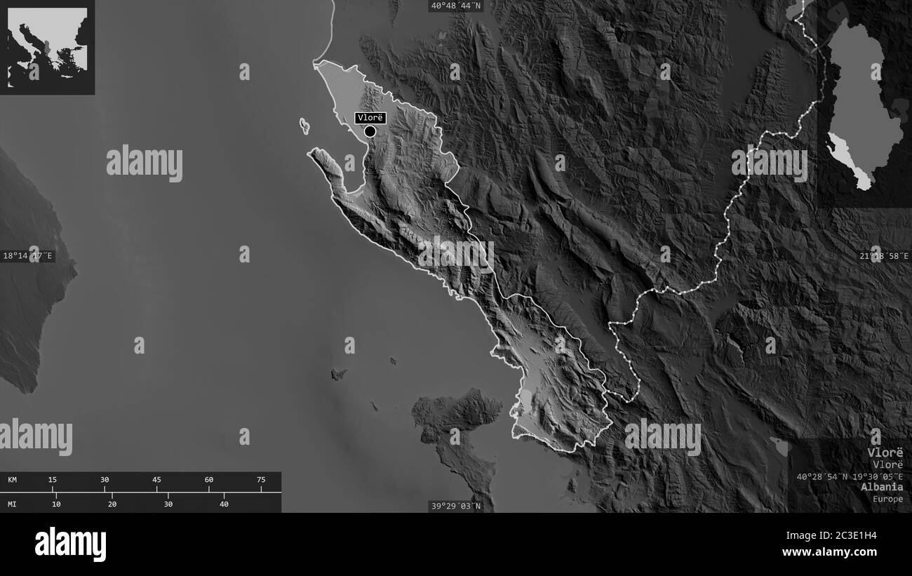 Vlora carte Banque de photographies et d’images à haute résolution - Alamy