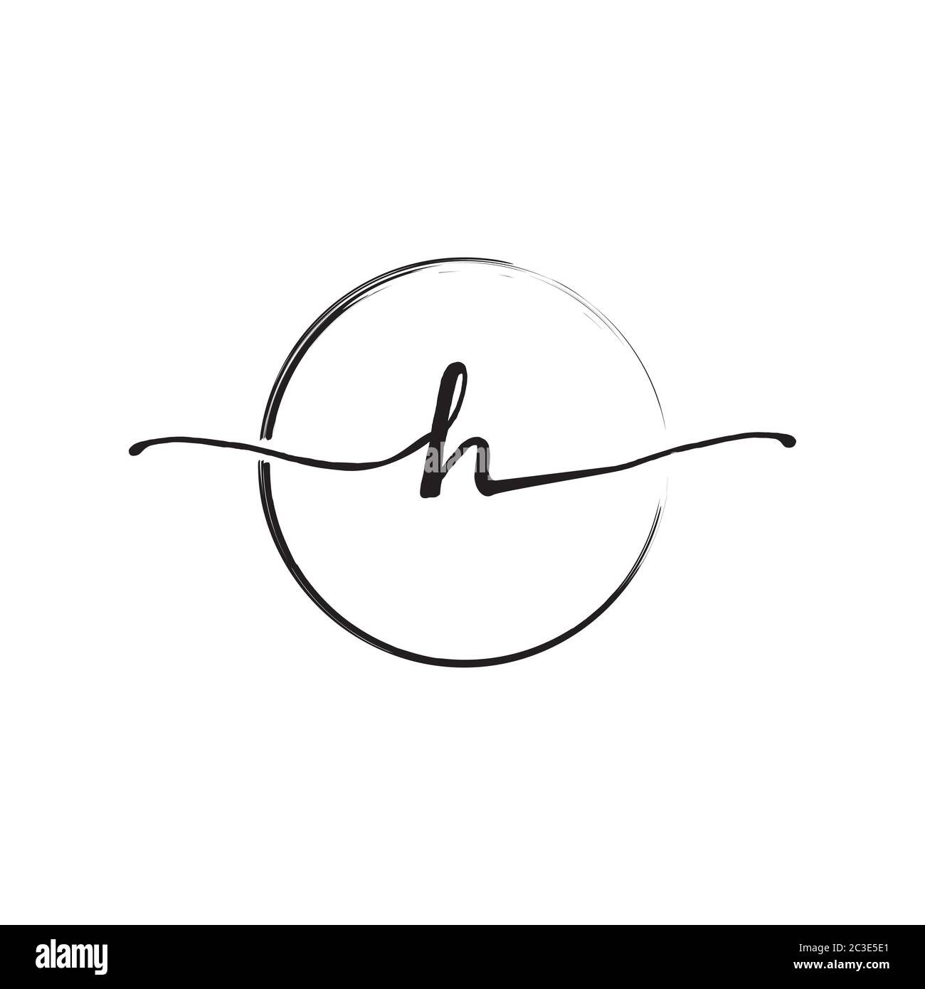 Letter h lowercase Banque d'images vectorielles - Alamy