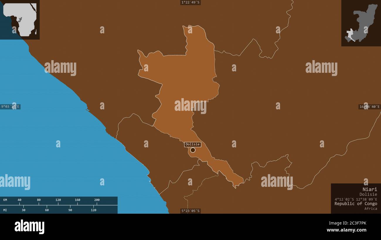 Congo brazzaville map niari Banque de photographies et d’images à haute ...