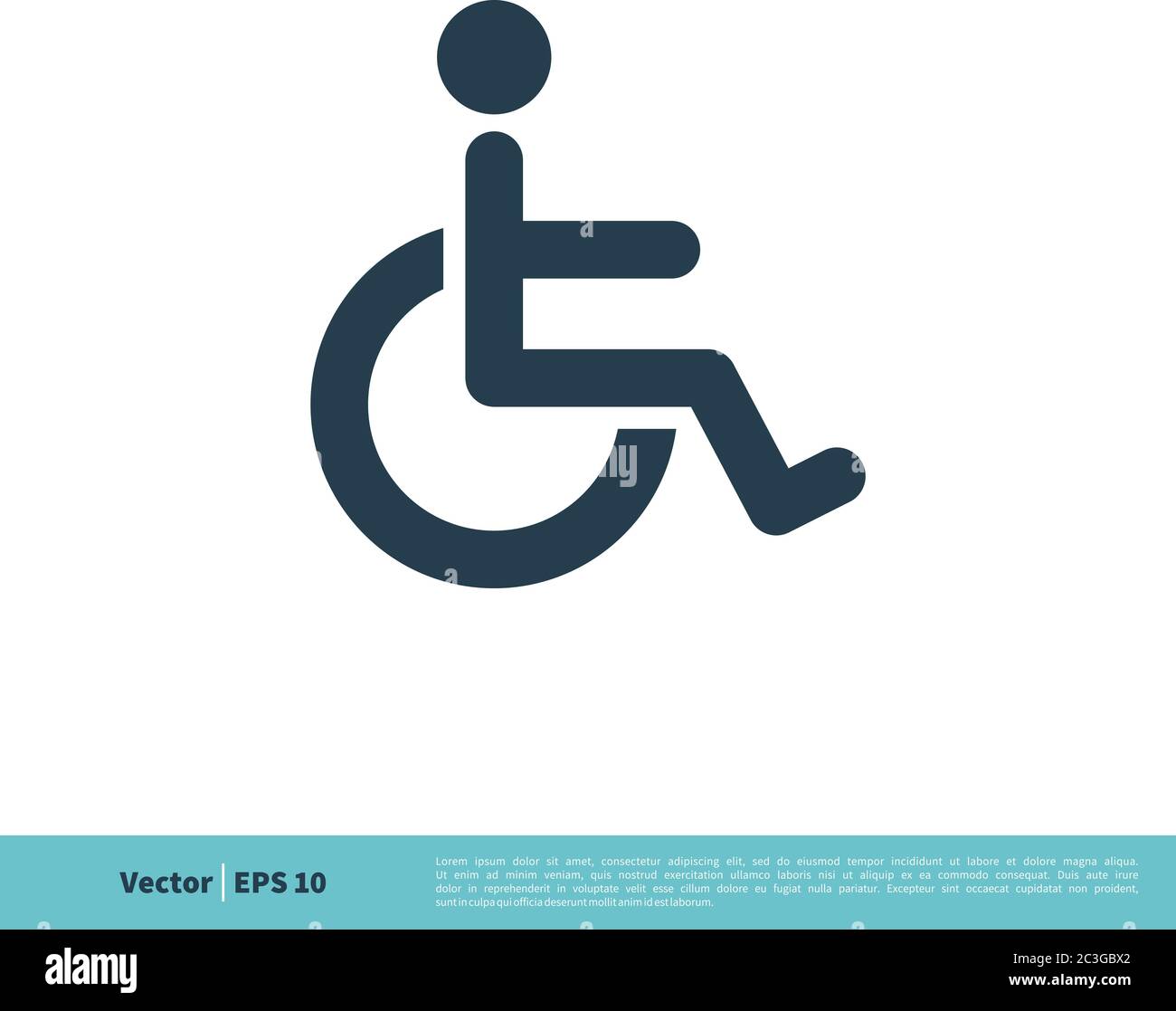 Signalisation handicap Banque d'images vectorielles - Alamy