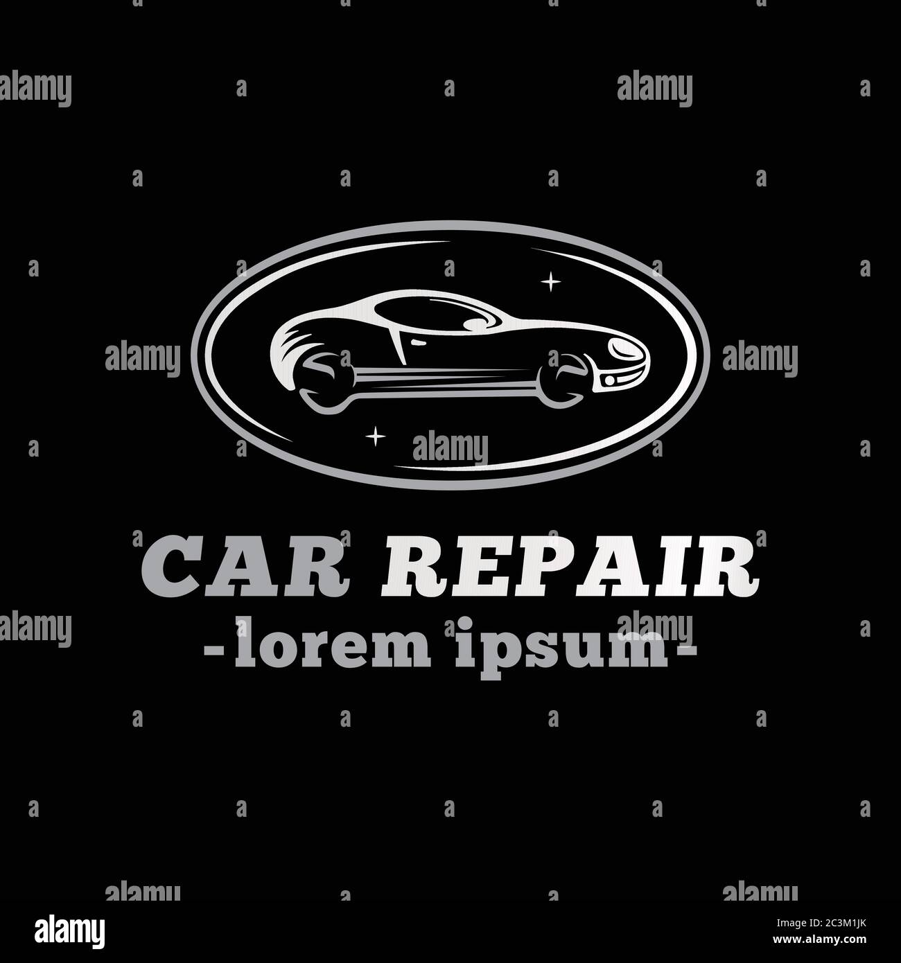 Modèle de conception du logo de réparation de voiture. Vecteur et ...
