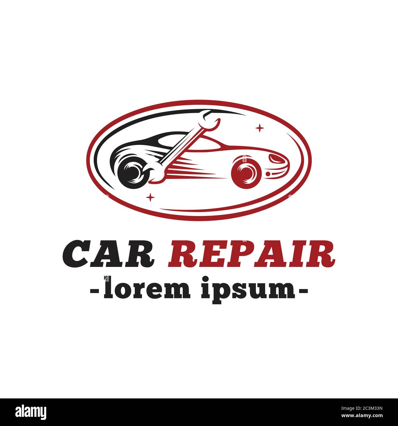 Logo de réparation de voiture. Vecteur et illustration Image ...