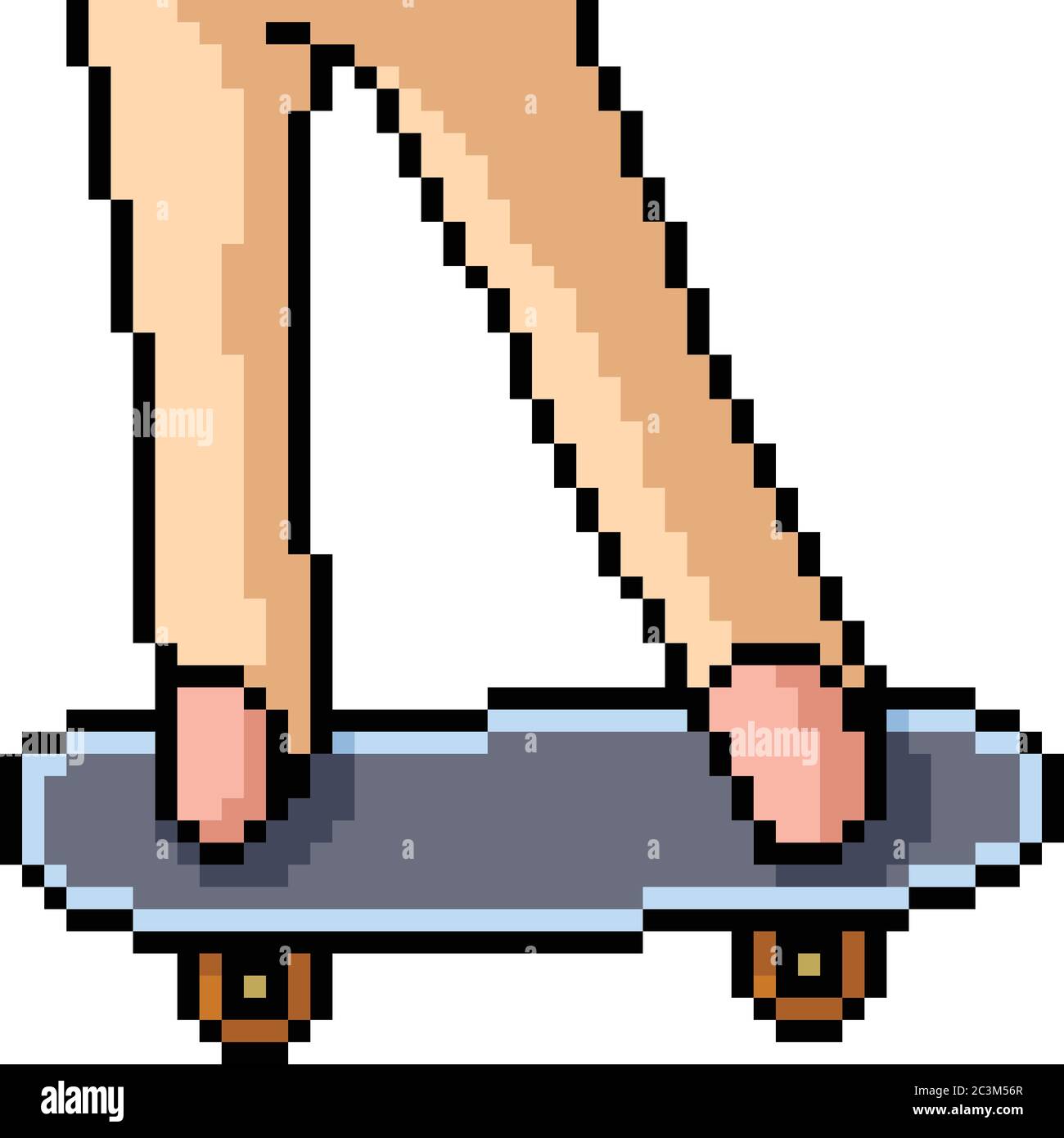 Pixel art vector vectors skate Banque de photographies et d’images à ...