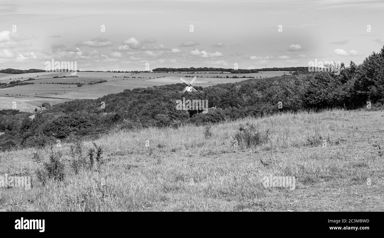 Jill windmill Banque d'images noir et blanc - Alamy
