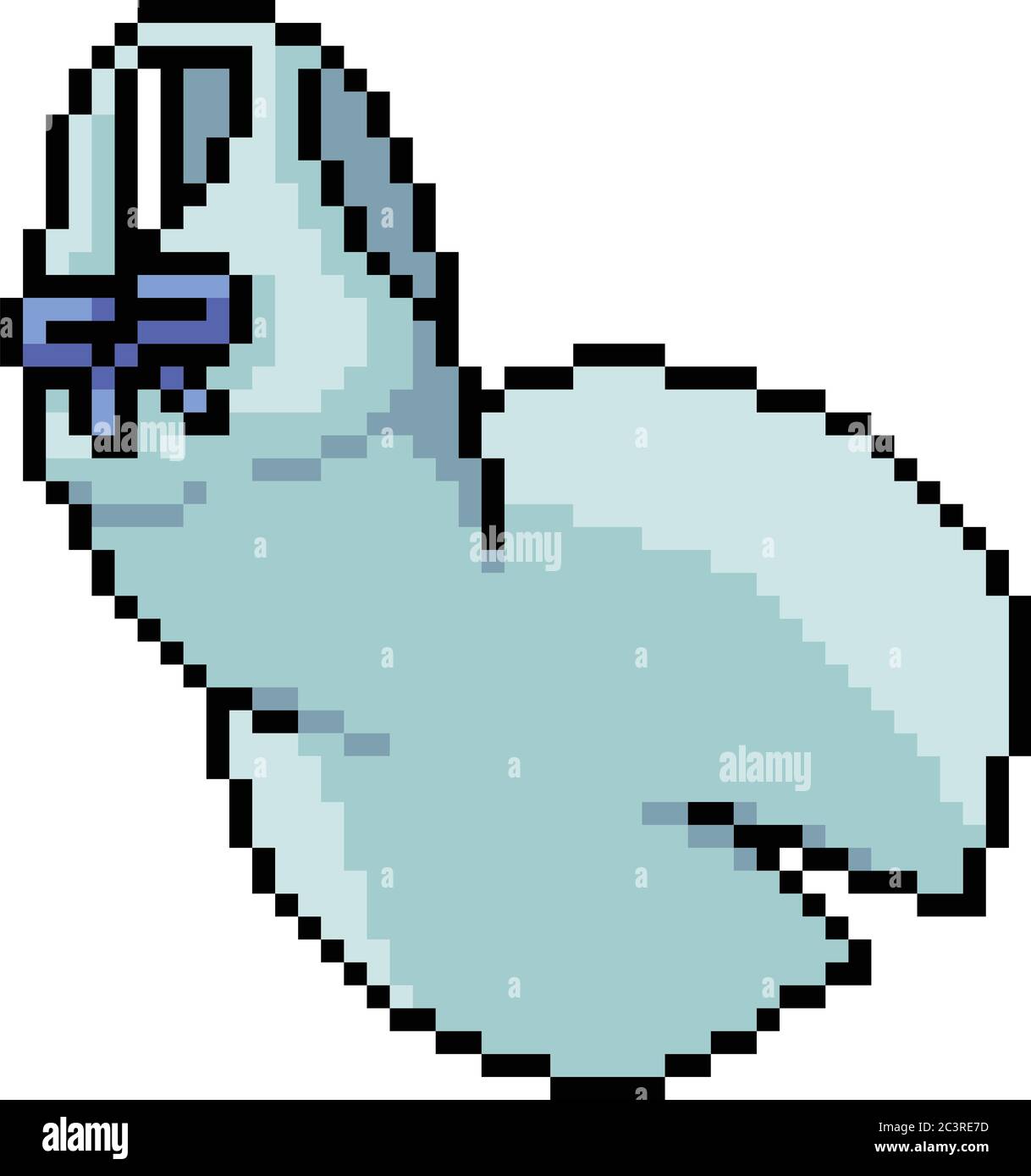 vector pixel art femelle robe isolé dessin animé Image Vectorielle ...