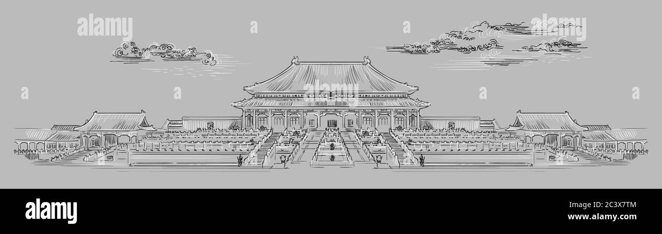 Palais interdit Banque d'images vectorielles - Alamy