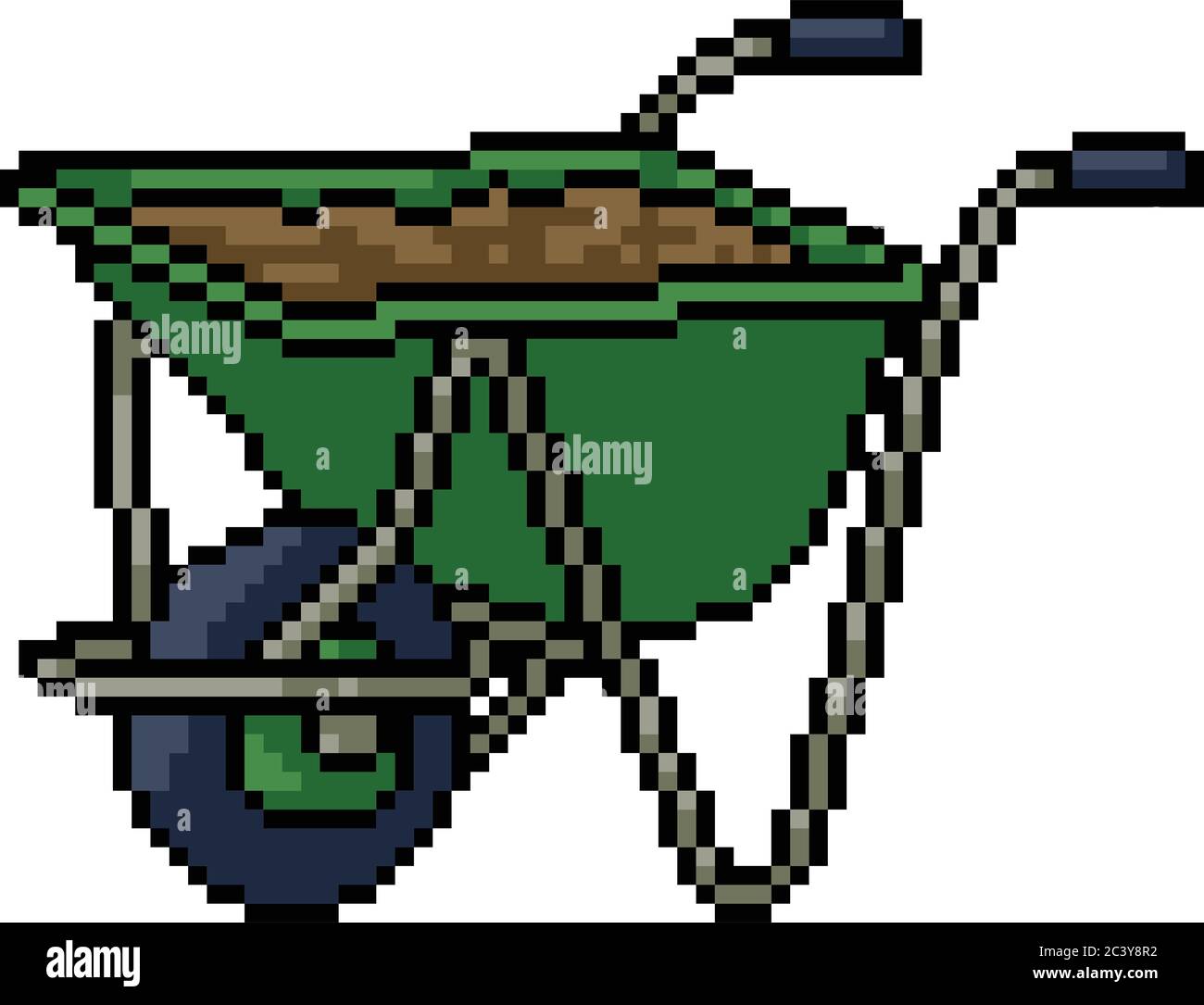 Chariot de jardin en fer Banque d'images vectorielles - Alamy