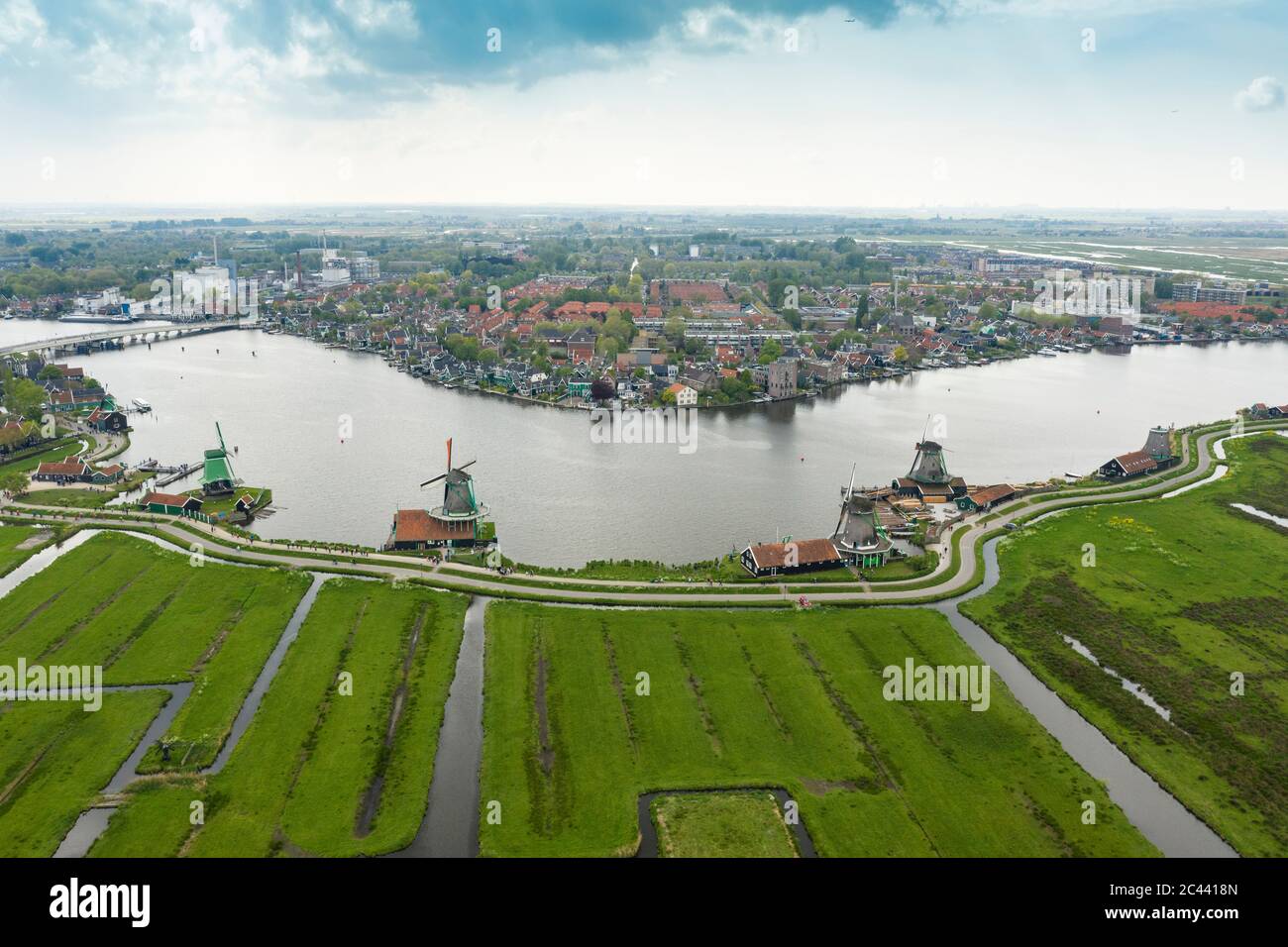 Moulins à vent zaanse schans Banque de photographies et d’images à ...