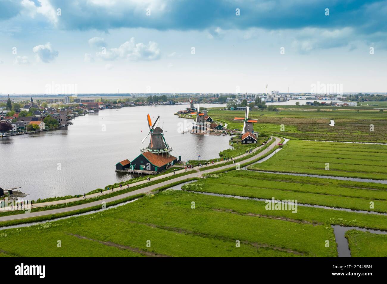 Moulins à vent zaanse schans Banque de photographies et d’images à ...