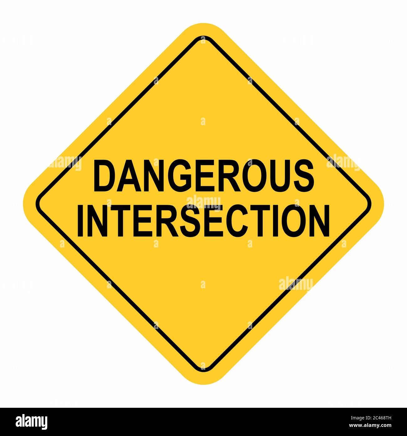 Bord de la route dangereux Banque d'images vectorielles - Alamy