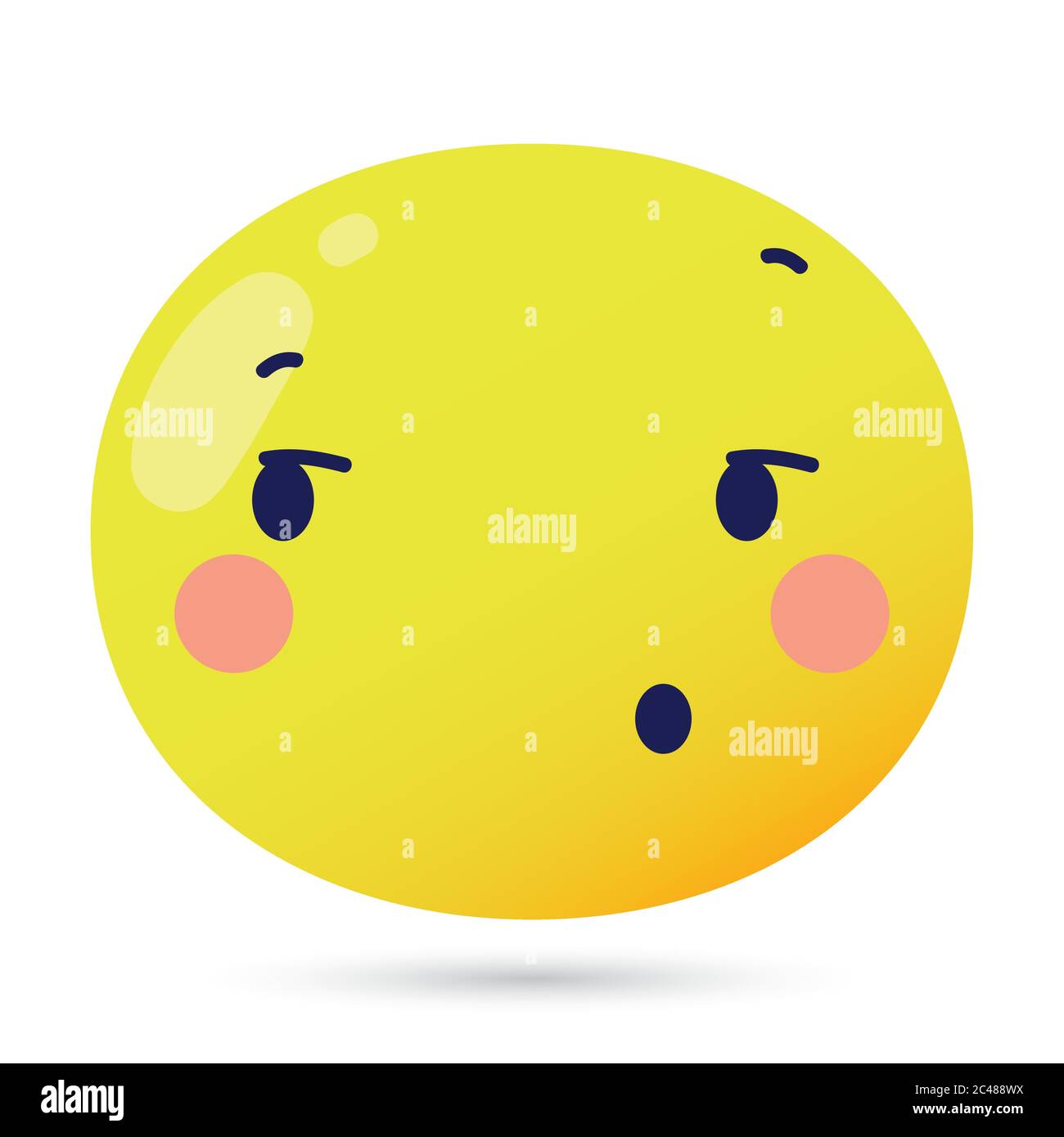 emoji visage malade drôle personnage dessin d'illustration de vecteur ...