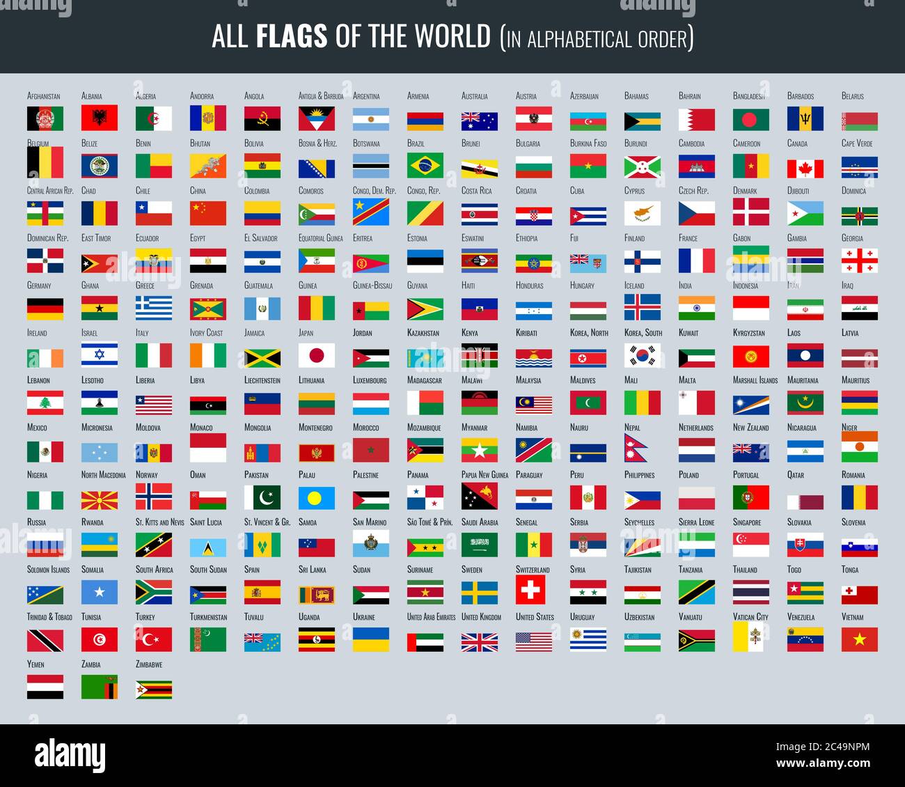 Tout les drapeaux du monde à imprimer Banque de photographies et d ...