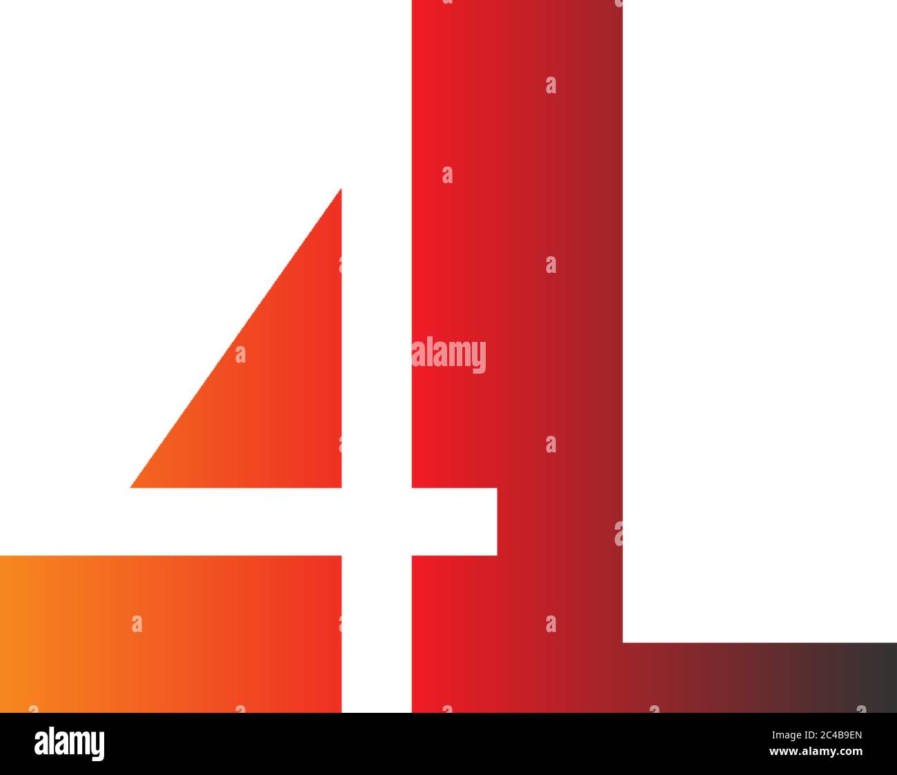 4l logo letter Banque d'images vectorielles - Alamy