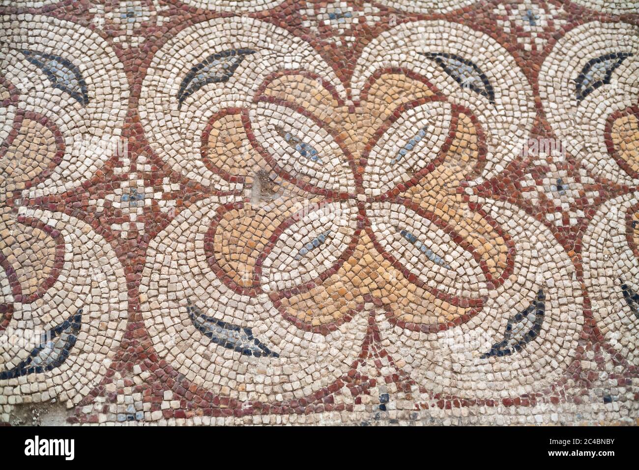 Mosaïque, Parc archéologique, Madaba, Jordanie Photo Stock - Alamy