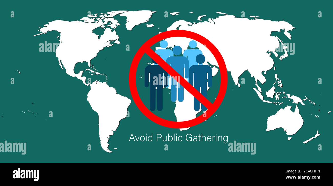 Interdiction de rassembler Banque d'images vectorielles - Alamy