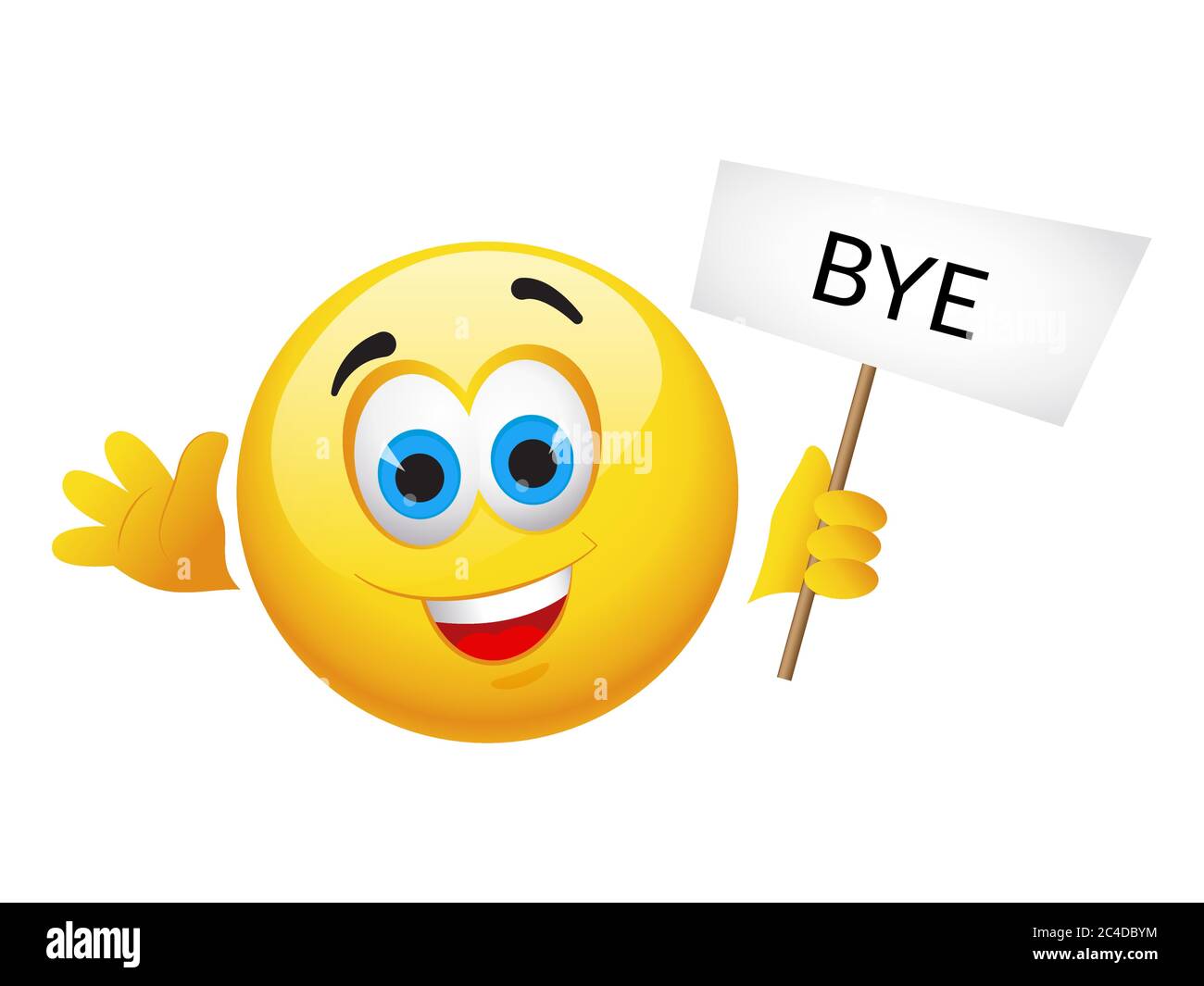 Smiley emoji bienvenue Banque d'images vectorielles - Alamy