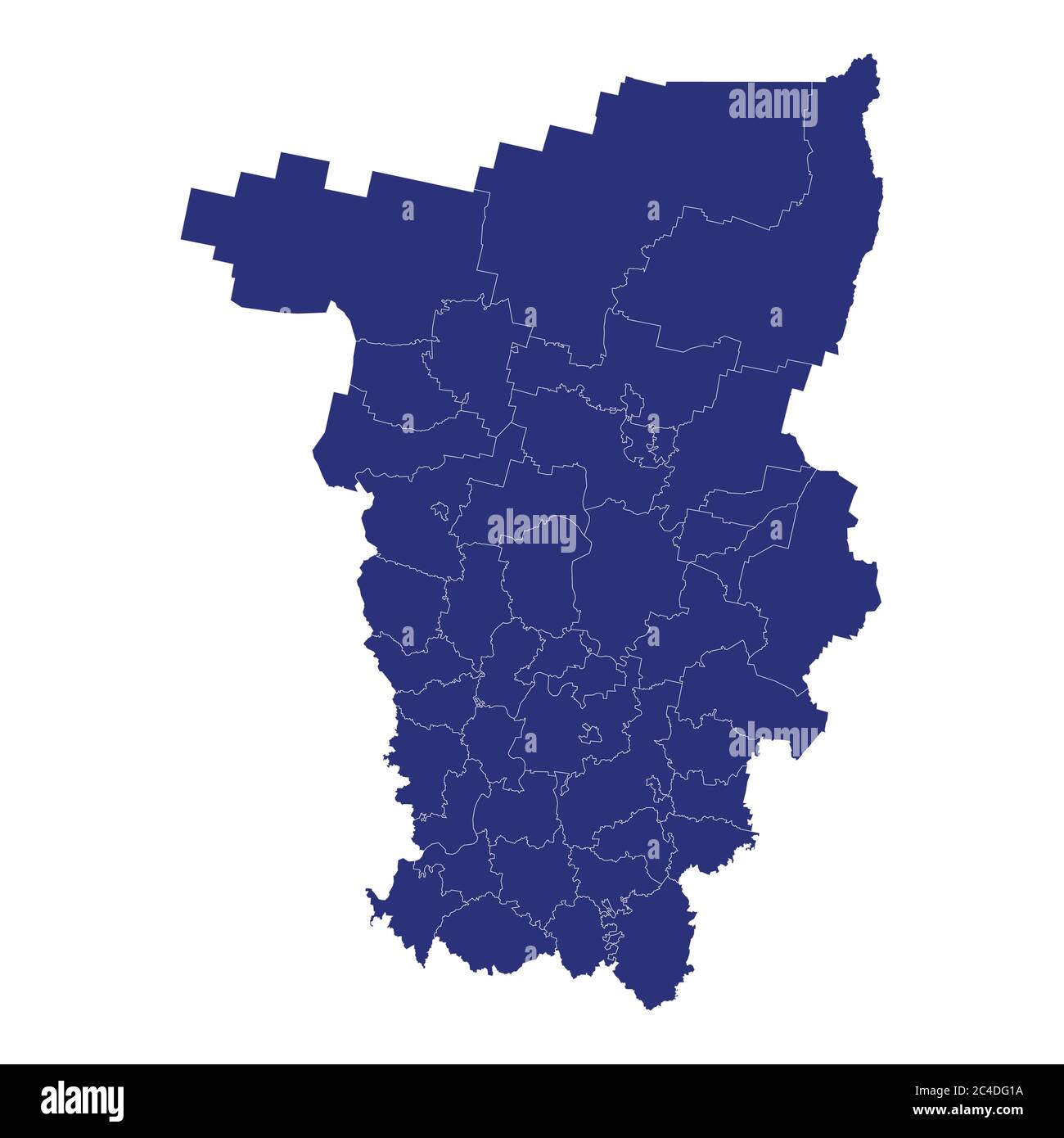 Mappa politica russia perm Banque d'images vectorielles - Alamy