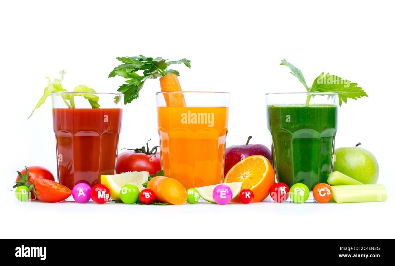 Jus de fruits bio Banque de photographies et d’images à haute ...