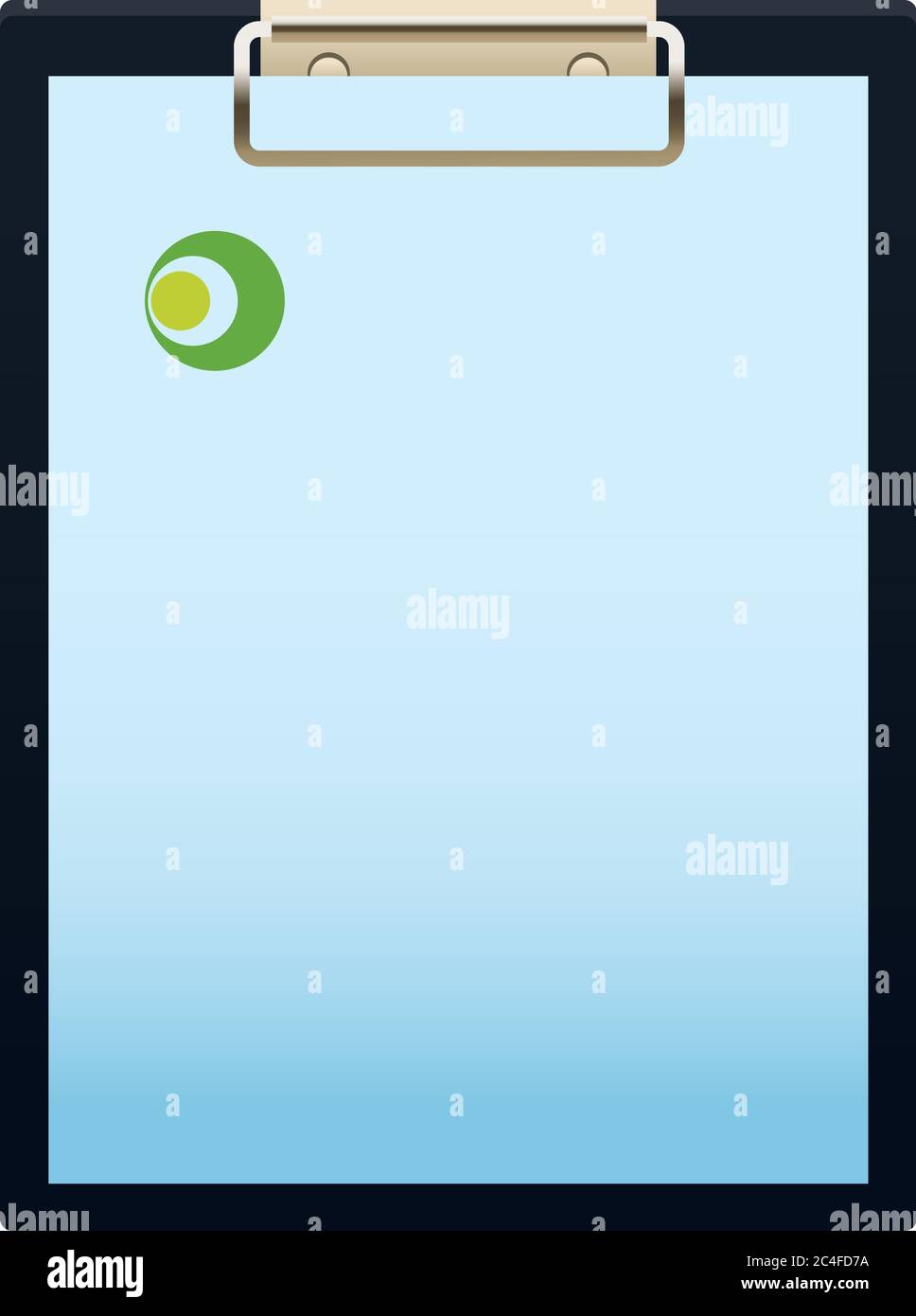 liste de vérification avec modèle papier à lettres blanc et vert ...