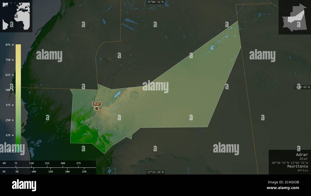 Atar map Banque de photographies et d’images à haute résolution - Alamy
