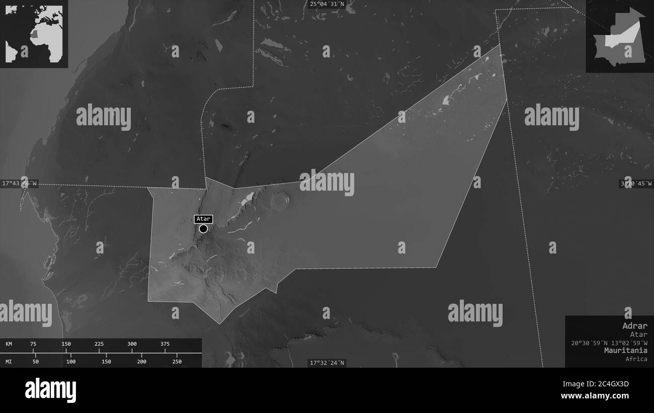 Atar map Banque de photographies et d’images à haute résolution - Alamy