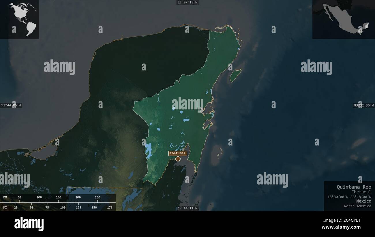 Carte du mexique de chetumal Banque de photographies et d’images à ...