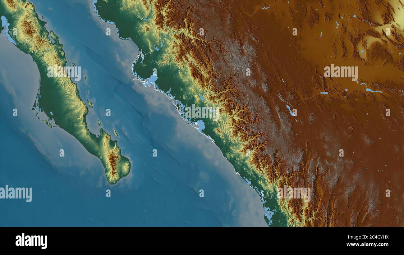 Carte du mexique culiacan Banque de photographies et d’images à haute ...