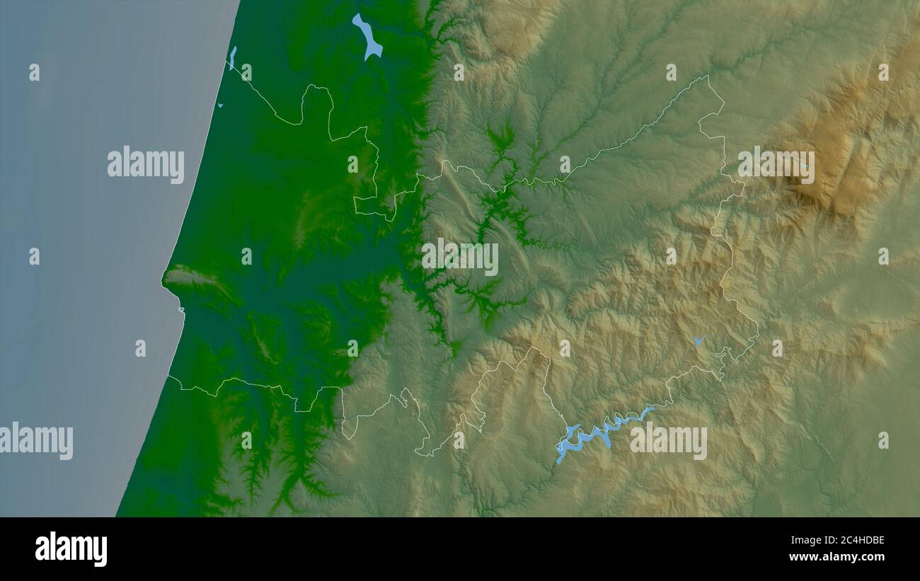 Coimbra area map Banque de photographies et d’images à haute résolution ...