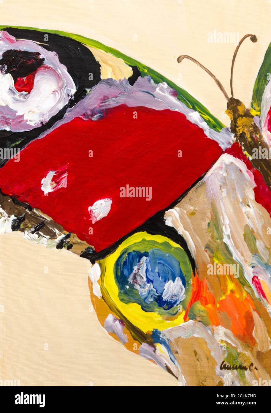 Peinture de papillon Banque de photographies et d’images à haute ...