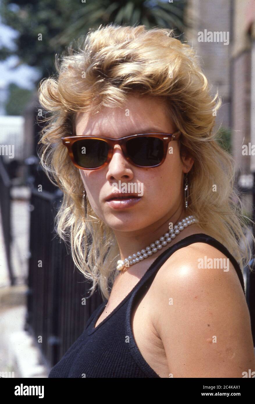 Kim Wilde aux studios d'enregistrement de RAK à St John's Wood, Londres ...