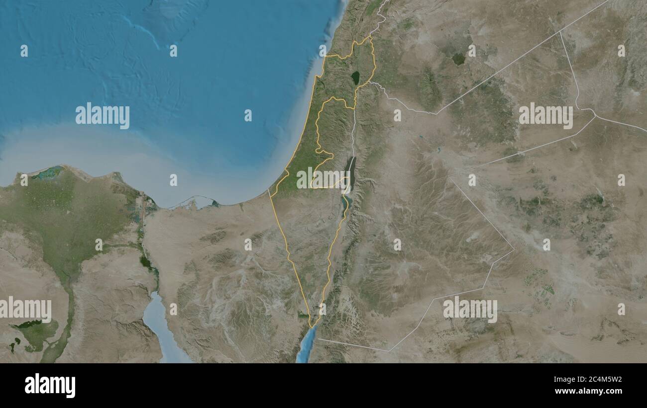 Satellite view of jerusalem map Banque de photographies et d’images à ...