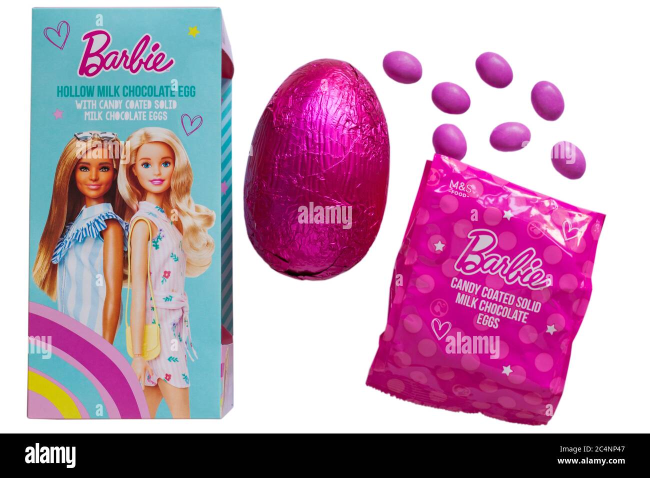 M&S Barbie chocolat au lait creux oeuf de Pâques avec des œufs de ...