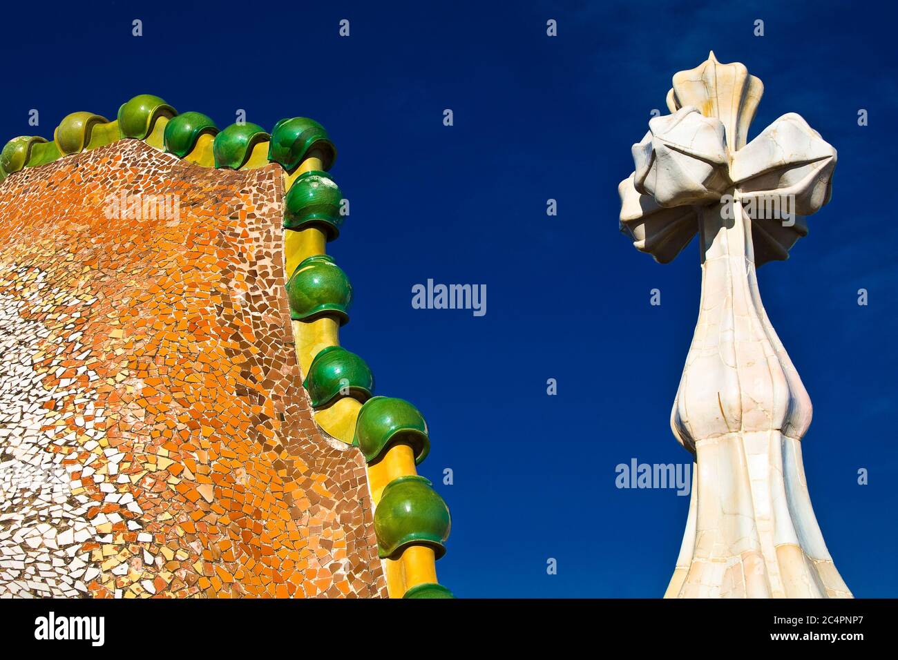 Casa Batlló de Antoni Gaudí (1904-1906). Paseo de Gracia, 43. Barcelone ...