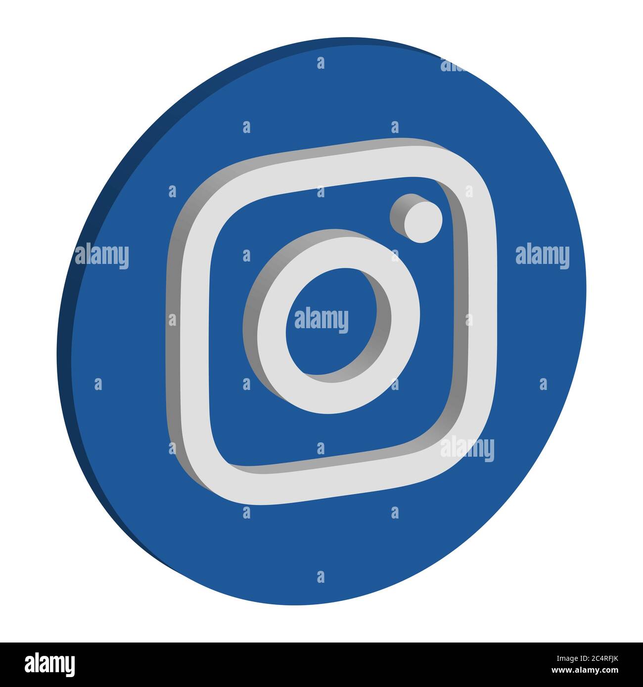 Logo instagram bleu rond Banque de photographies et d’images à haute ...