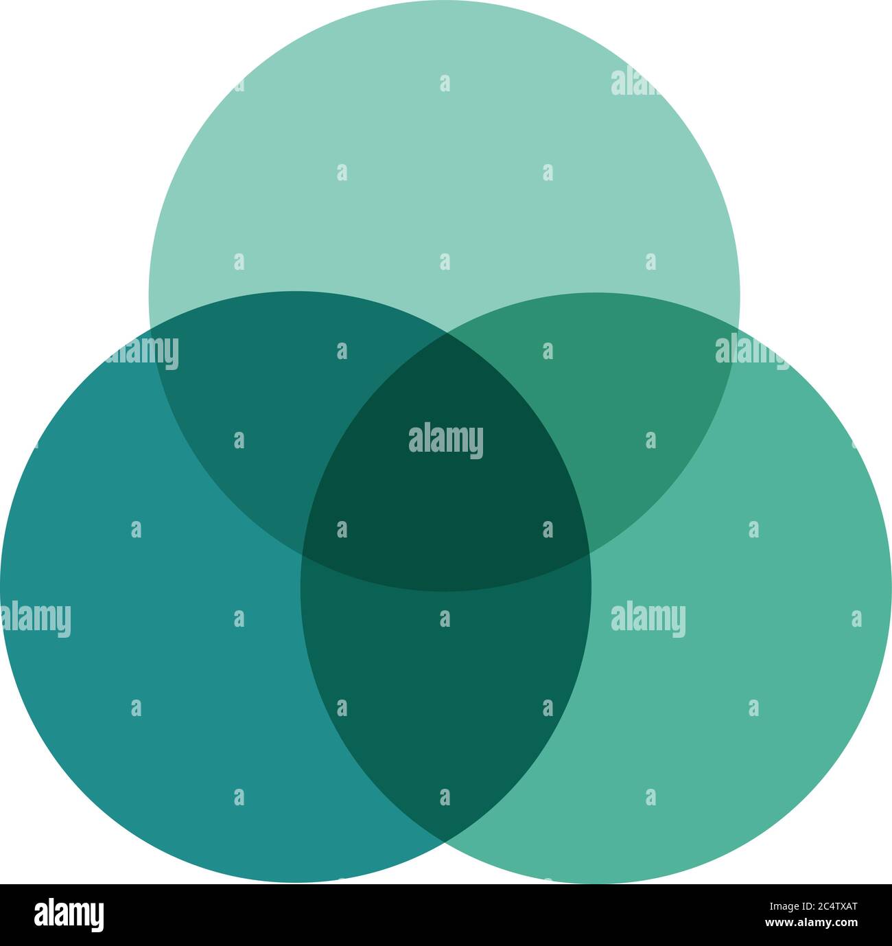 Trois cercles se chevauchant. Les infographies de diagramme Venn pour ...