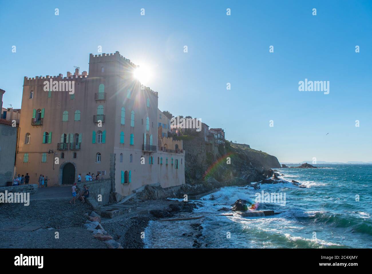 Colioure, France : 2020 juin 22 : les habitants de la vieille ville de ...