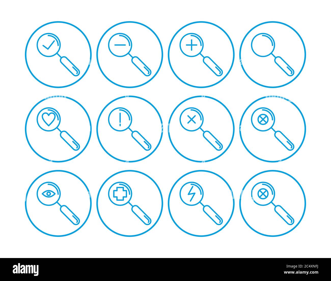 Symbole de recherche Banque d'images vectorielles - Page 2 - Alamy