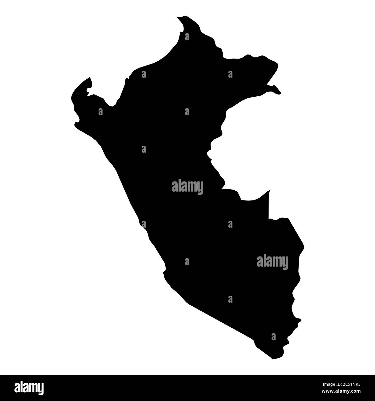 Mapa del peru para colorear Banque d'images noir et blanc - Alamy